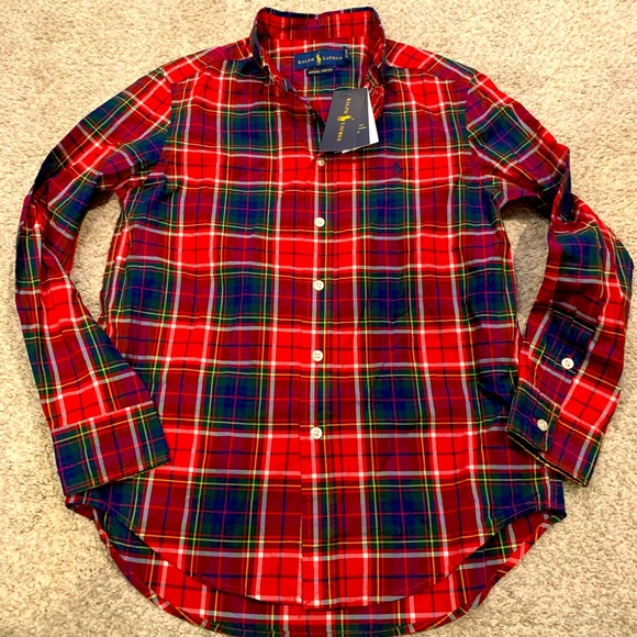 Ralph Lauren Blue Label | Shirts & Tops | Nwt Polo Ralph Lauren Plaid Button Down Shirt | Poshmark